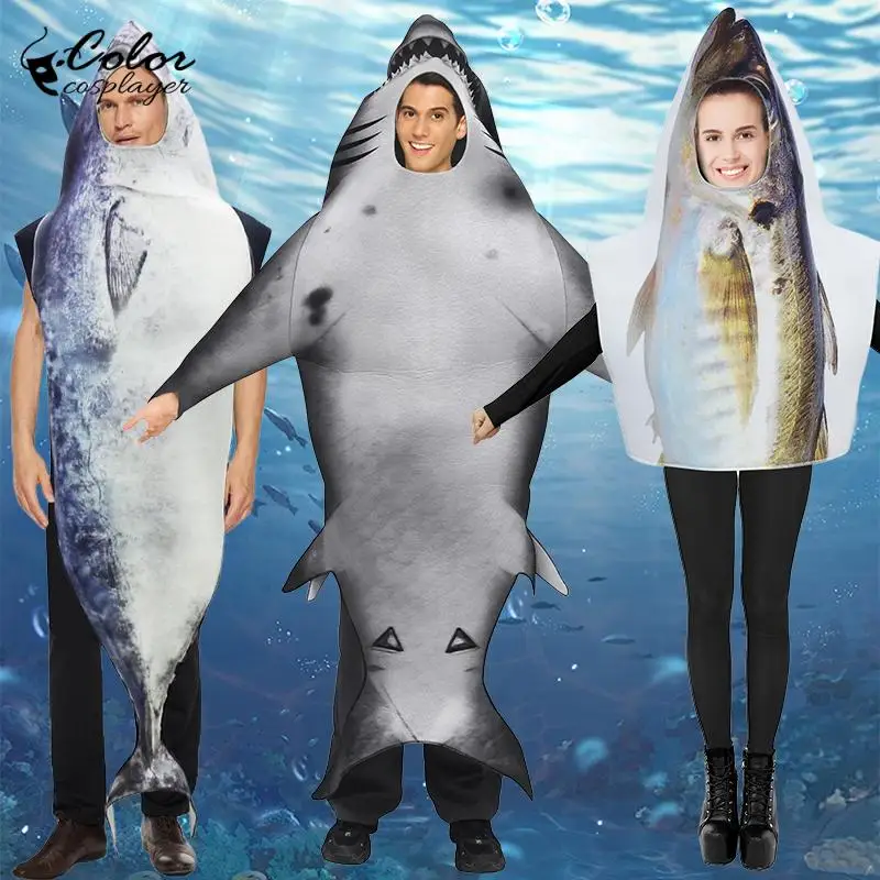 Color Cosplayer Carnival Fish Costume Food Party Outfit Tunas Bamin ...