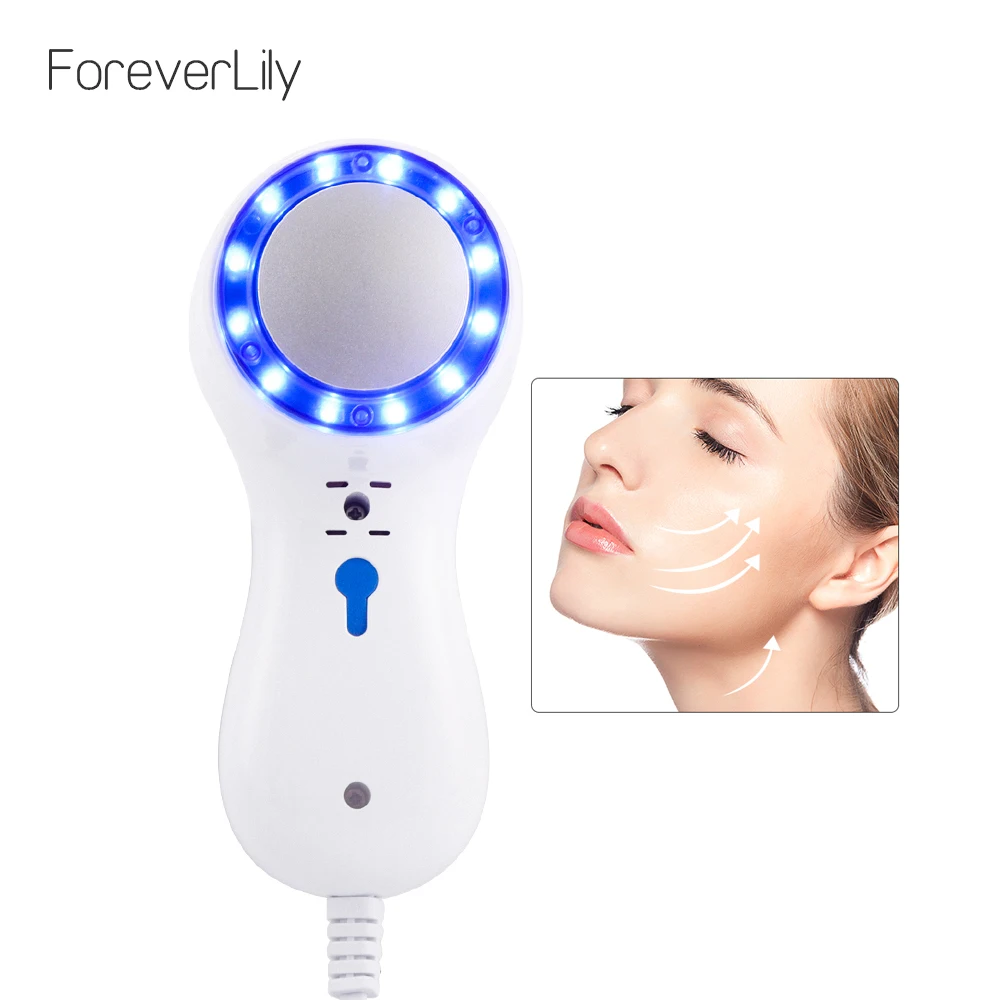 Facial Cold Hammer Face Ice Blue Light Therapy Healing Beauty Machine ...