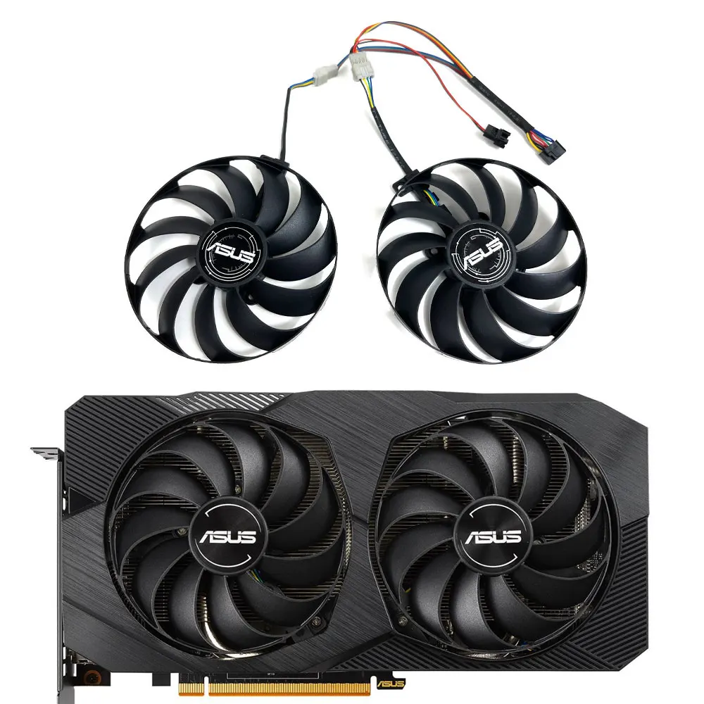 2PCS-SET-NEW-T129215SU-DUAL-RX-5500XT-EVO-OC-GPU-FAN-For-ASUS-DUAL-RX ...