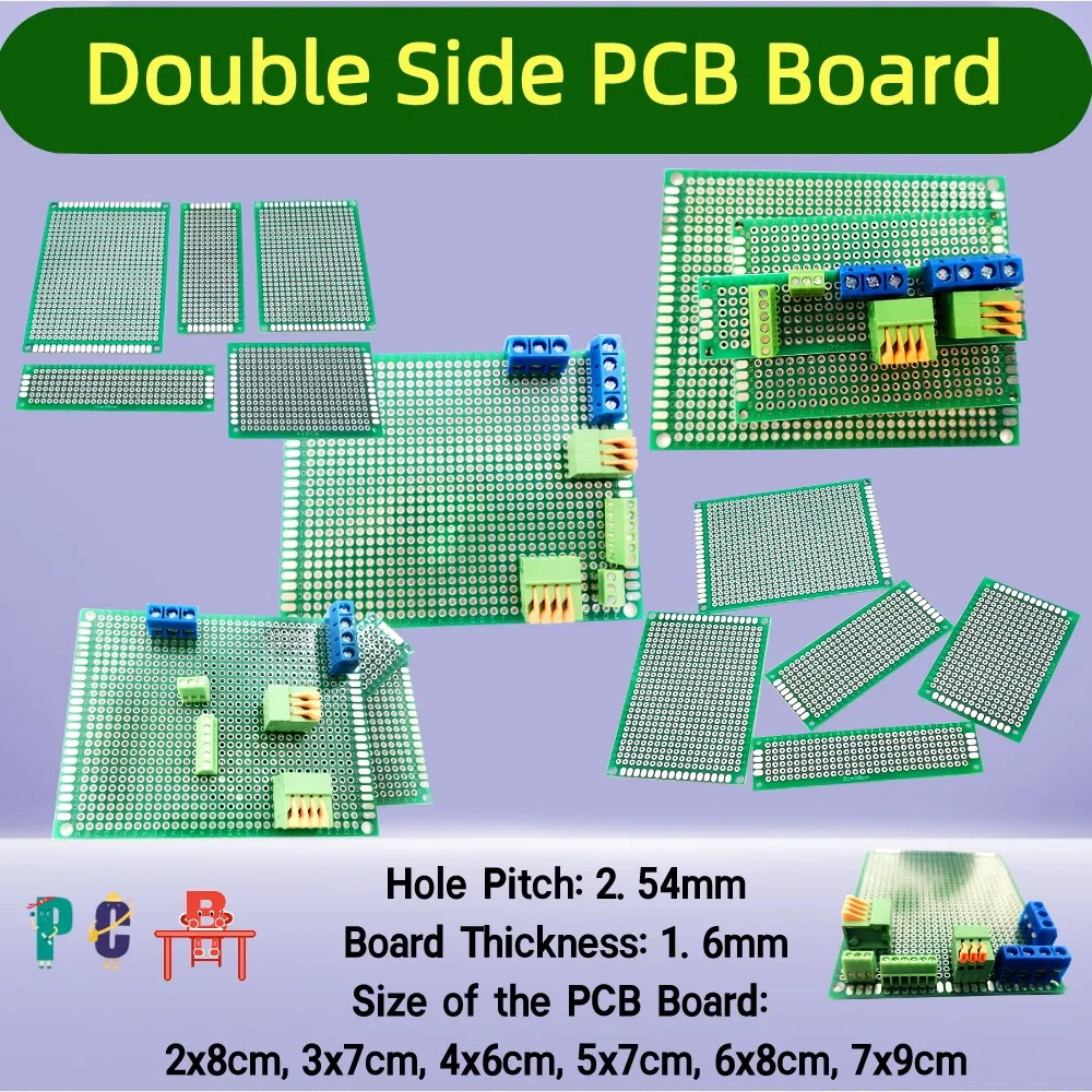 Double-Side-Prototype-Diy-Universal-Printed-Circuit-PCB-Board-Tinned ...