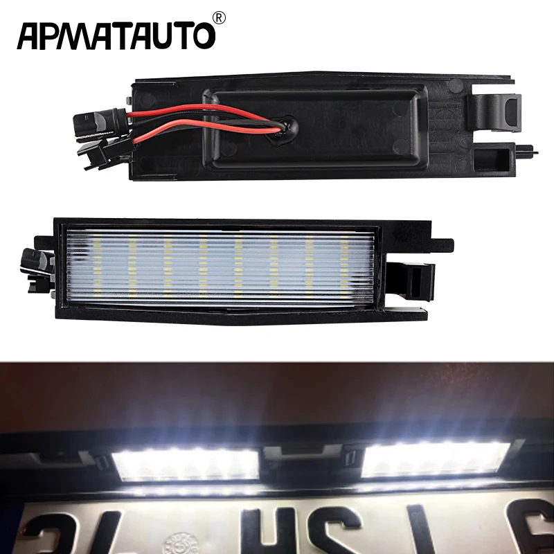 2Pcs LED Number License Plate Light White For Toyota Camry Solara ...