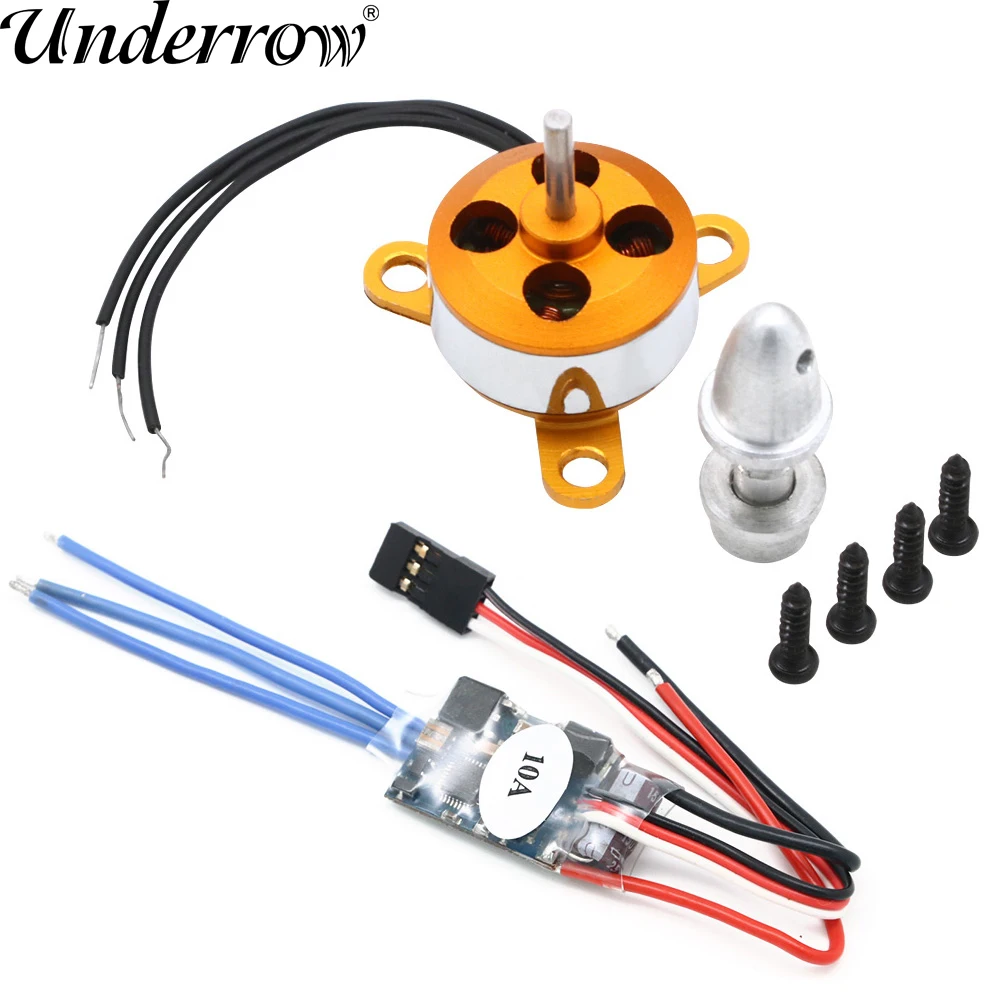 A1504 2200kv 2700kv 2900kv 3200kv 9g Micro Brushless Motor With 10a Esc ...