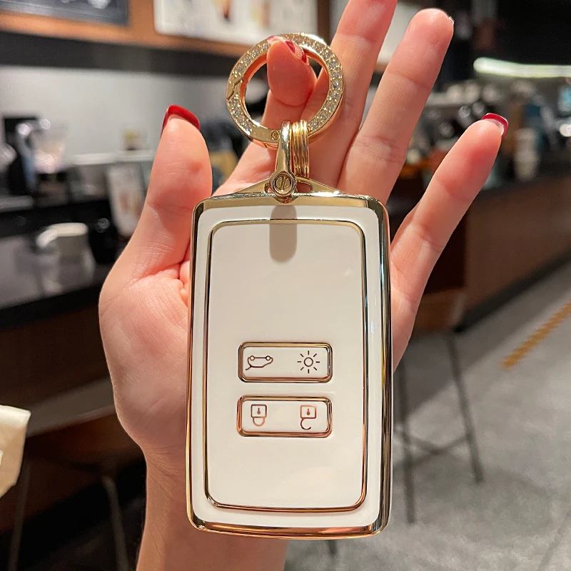 Tpu Car Key Case Cover 4 Button For Renault Koleos Kadjar Megane ...