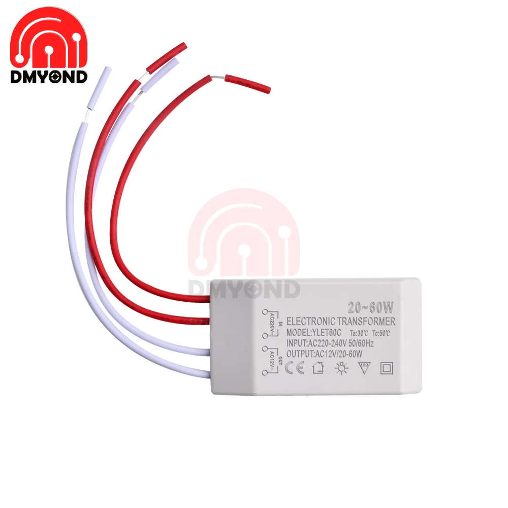 AC 220V~240V To 12V 20-60W Halogen Light LED Driver Power Supply ...