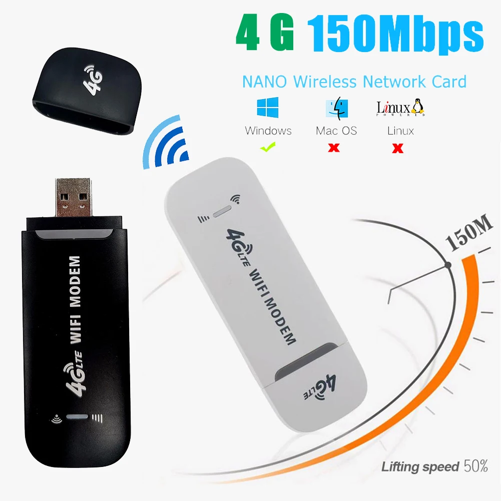 1PCS-4G-LTE-Wireless-Router-USB-Dongle-150Mbps-Modem-Stick-Wireless ...
