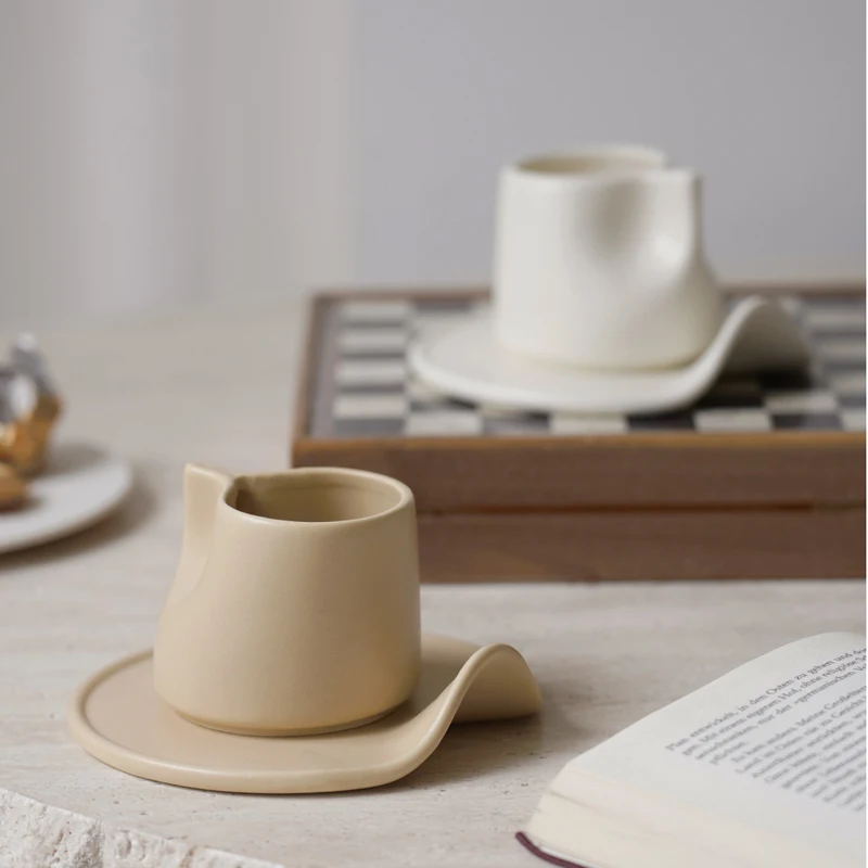 Ceramic Mugs Coffee Cup Saucer | Ceramic Living Room Decoration ...