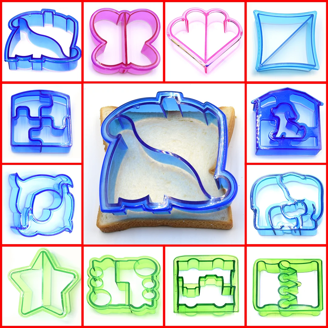 Plastics Sandwich Cutters Mould Food Toast Bread Mold Cute Baking ...