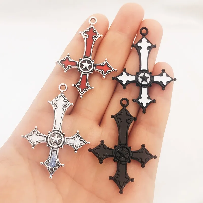 4pcs-54x39mm-Zinc-Alloy-Inverted-Crosses-Charms-Pendant-Charms-for ...