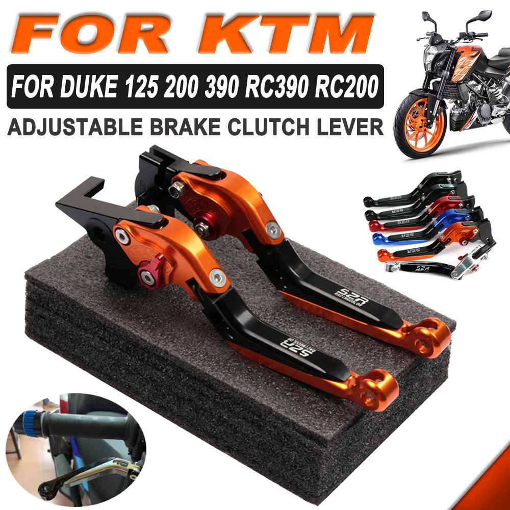 Motorcycle-Adjustable-Folding-Brake-Clutch-Lever-Handle-Brake-Lever-For ...