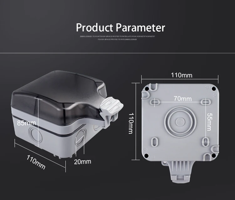 IP66 Outdoor Bathroom Usage Weatherproof Wallpad Double Waterproof Wall ...