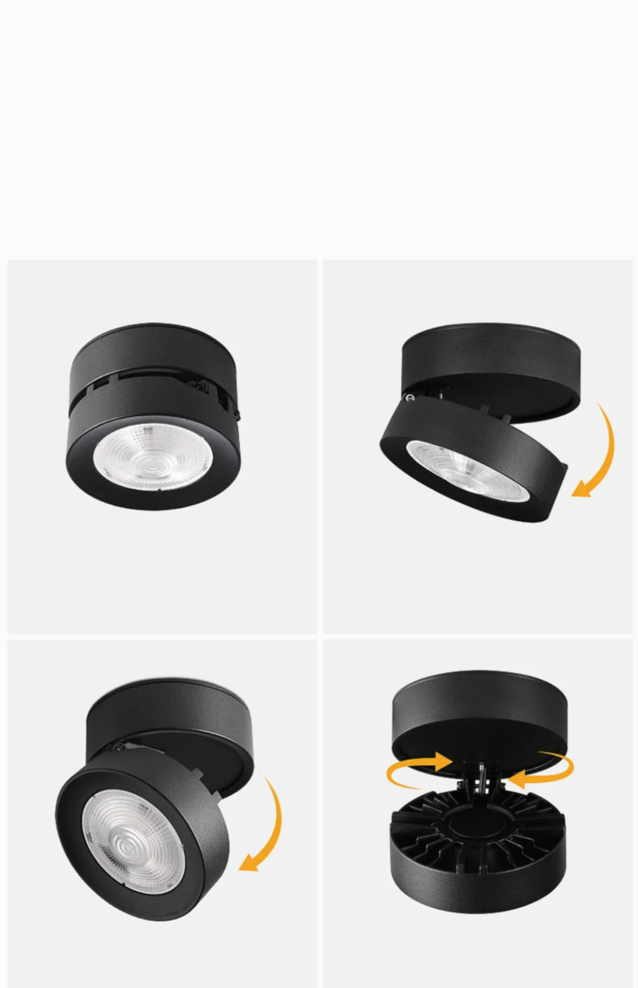 LED-Spotlight-Downlight-Foldable-Ceiling-Light-LED-Spotlight-10W-12W ...