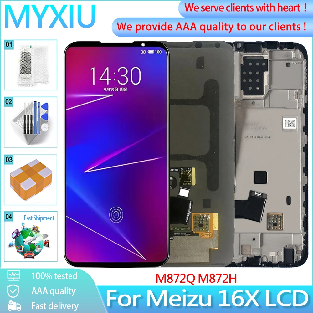 6-0-Original-For-Meizu-16X-LCD-Display-Touch-Screen-With-Frame ...