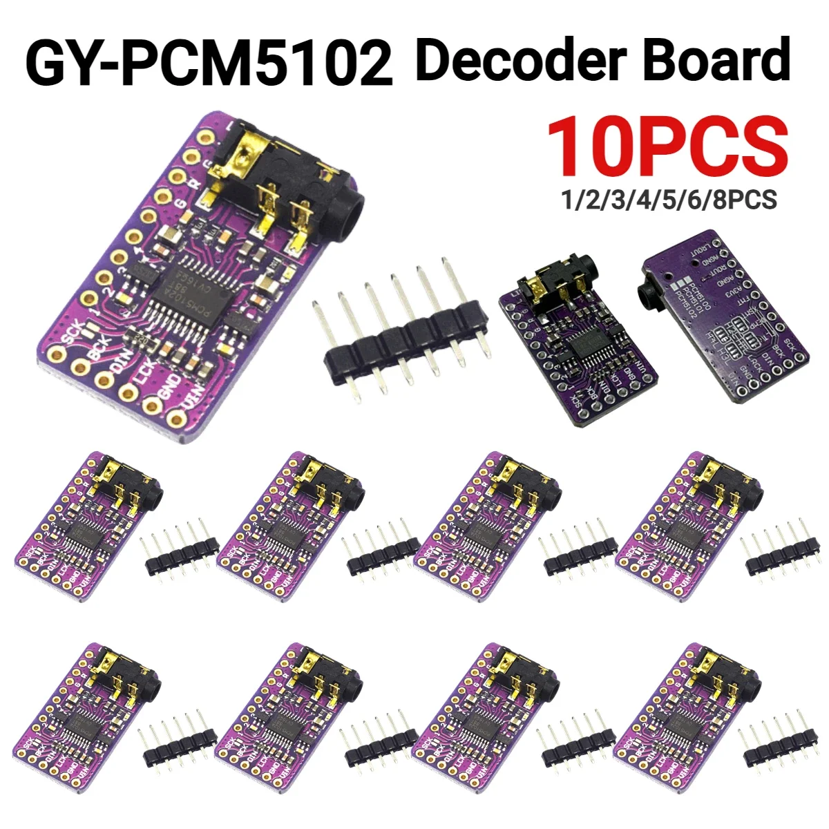 PCM5102-Digital-Audio-DAC-Decoder-Module-I2S-IIS-Interface-Lossless-Digital-Audio-DAC-Decoder ...