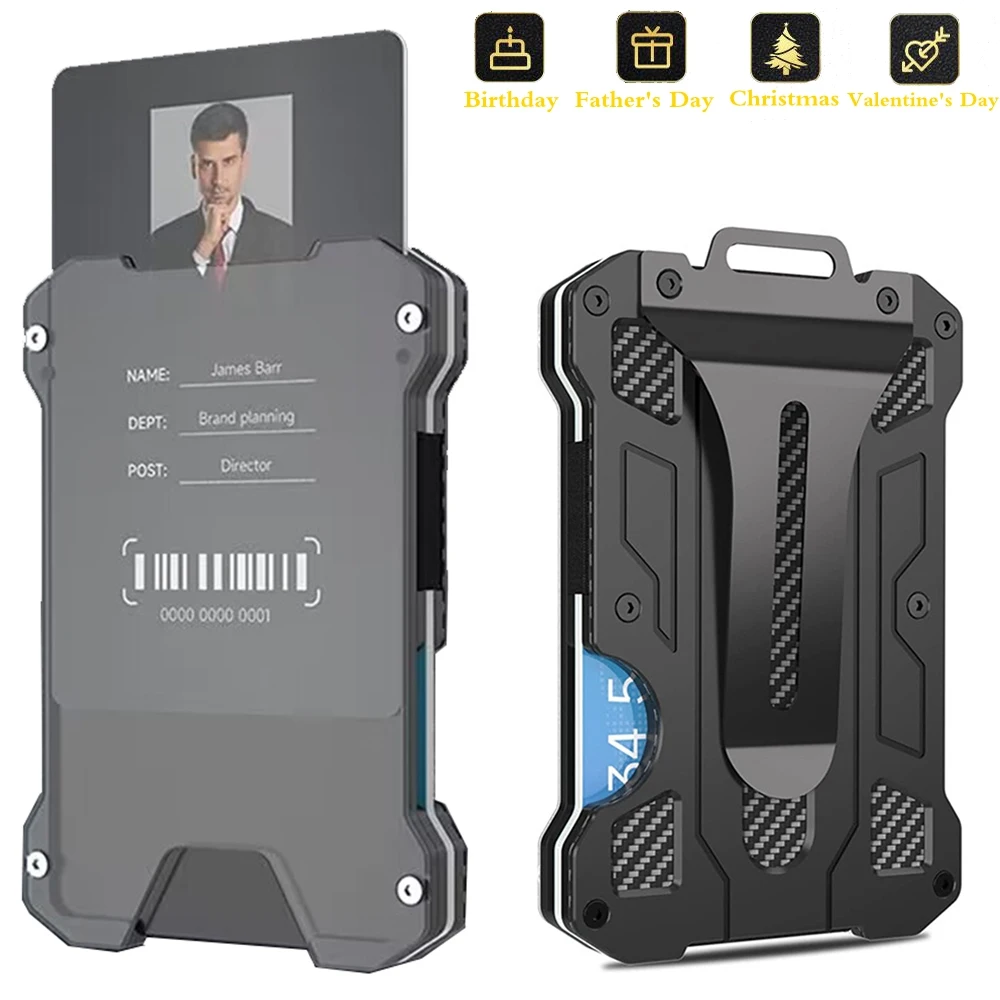 Money-Clip-Tactical-Wallet-Carbon-Fiber-Wallet-RFID-Blocking-Minimalist ...