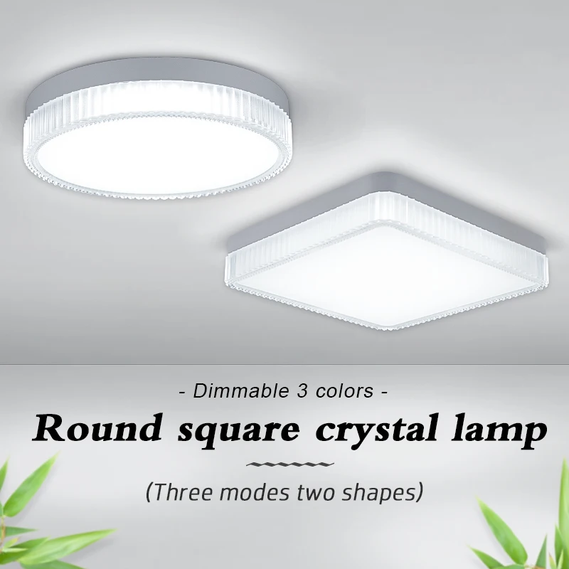 Crystal-Square-Round-LED-Ceiling-Lights-Fixtures-Bedroom-Decoration-18W ...