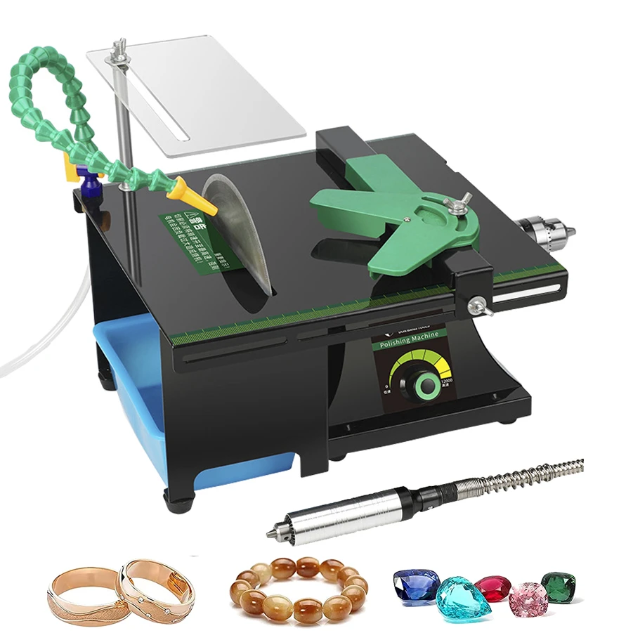 Upgraded Jewelry Polishing Buffer Machine Bench Lathe Rock Polisher ...