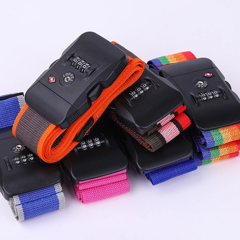 TSA Password Customs Lock Luggage Cross Belt Adjustable Travel Suitcase ...