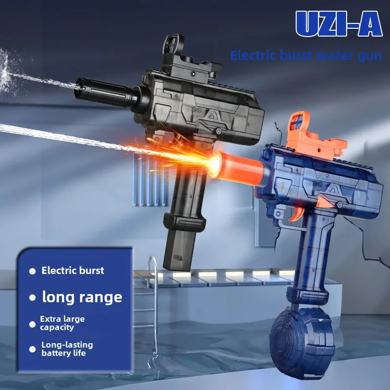 Uzi-Electric-Burst-Water-Gun-Children-s-Toy-Large-Capacity-Water ...