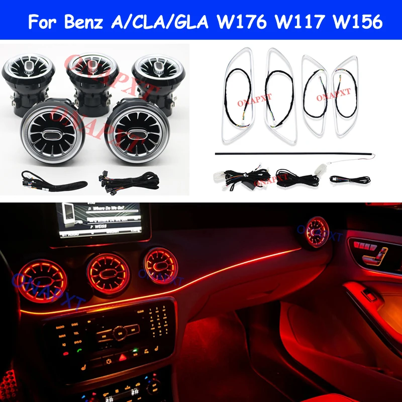 Lumi-re-ambiante-LED-Bluetooth-pour-Mercedes-Benz-buse-de-turbine-d-a ...
