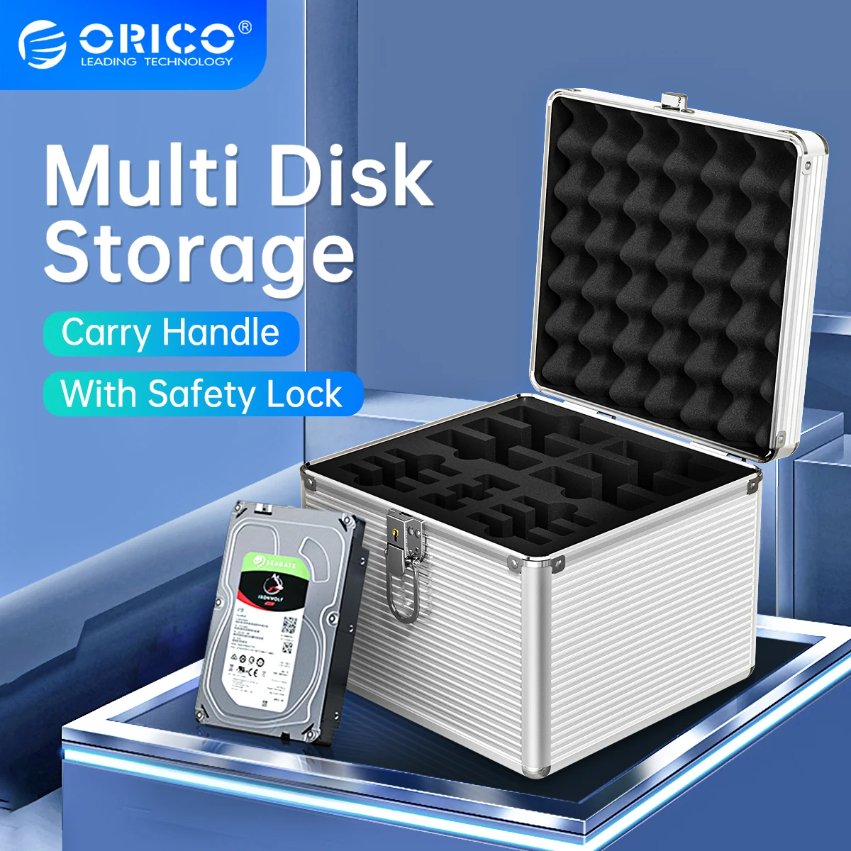ORICO-Aluminum-15-Bay-Hard-Drive-Protection-Security-Box-with-Locking ...