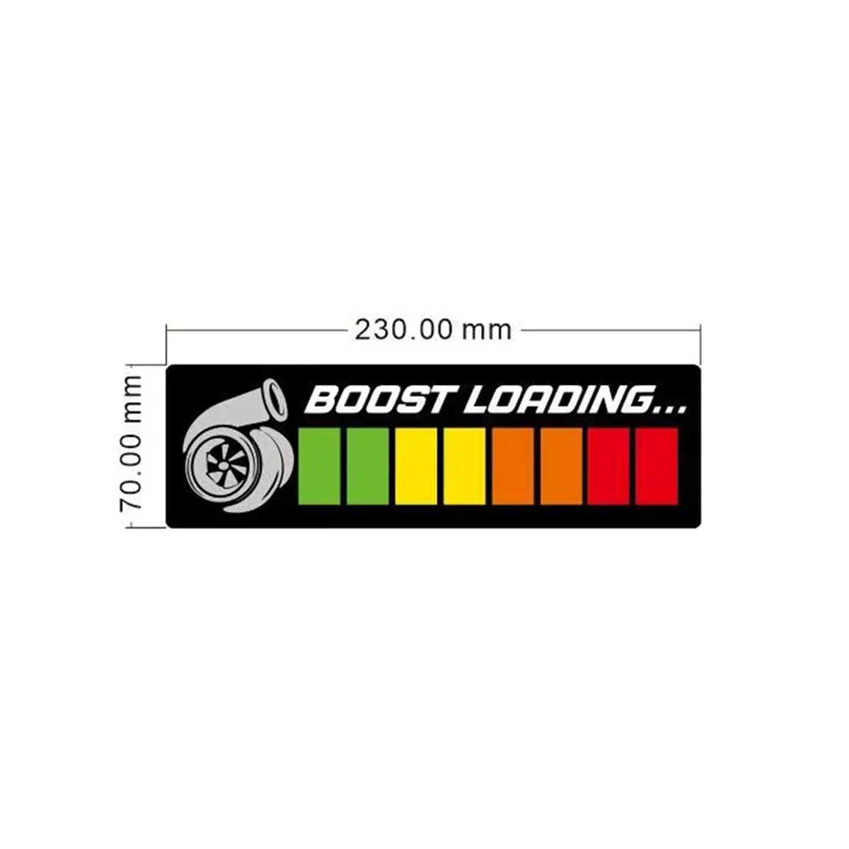 Boost Loading Rpm Sticker