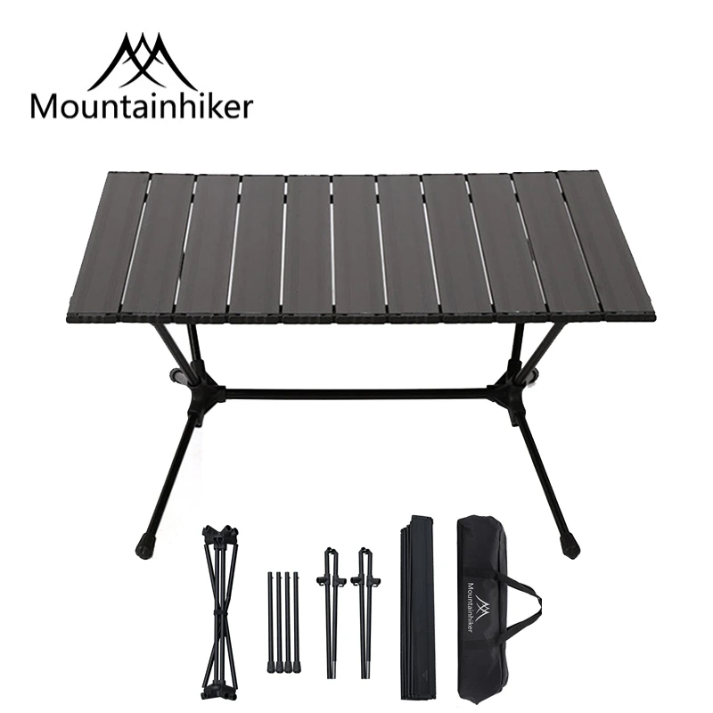 Mountainhiker Aluminum Alloy Camping Portable Folding Table Picnic BBQ ...