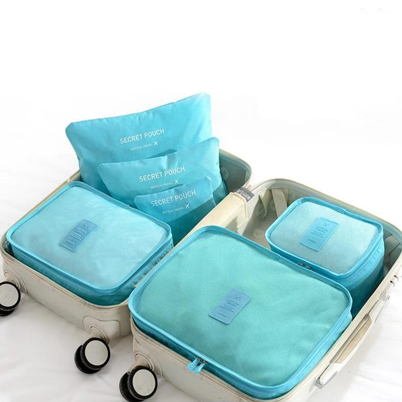 Ensemble de sacs de voyage pliables pour bagages,cubes d'emballage ...