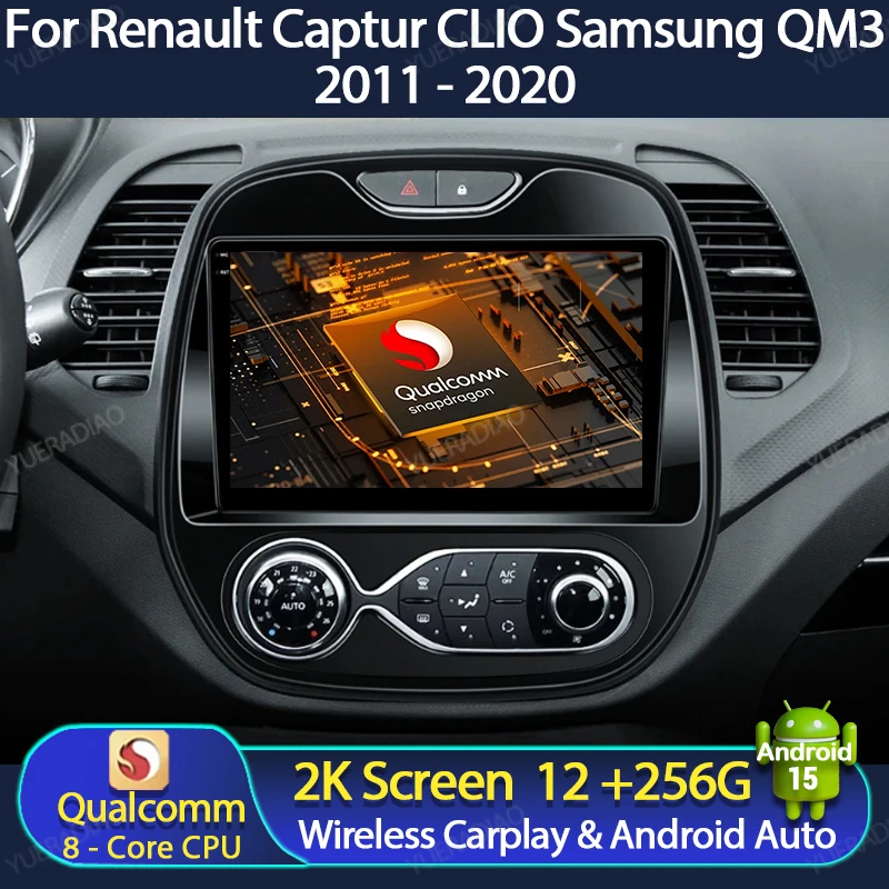 Android 15 Car Radio For Renault Captur Kaptur 2016 - 2019 Multimedia ...