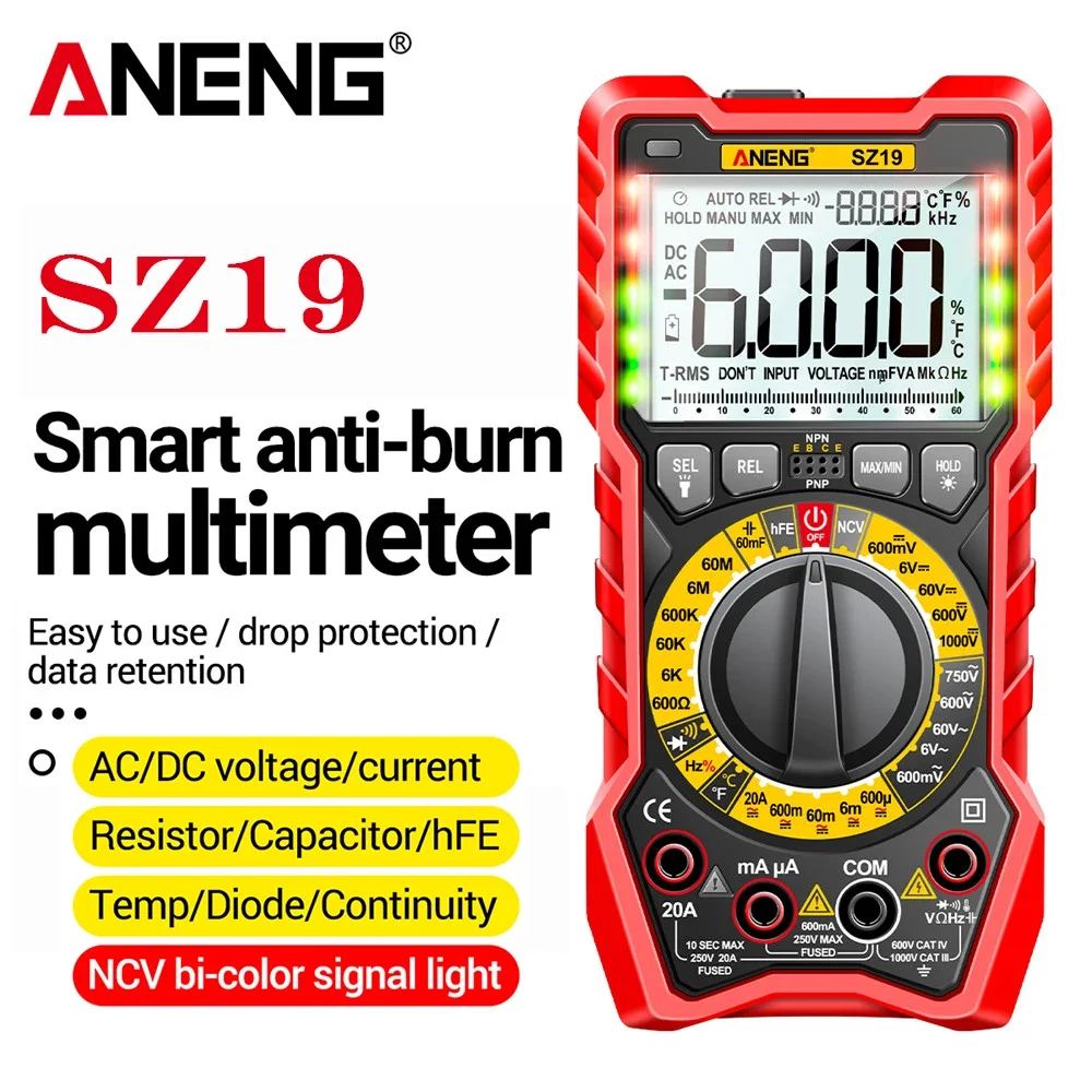 ANENG-SZ19-Professional-Digital-Multimeter-6000-Counts-Multimetro ...