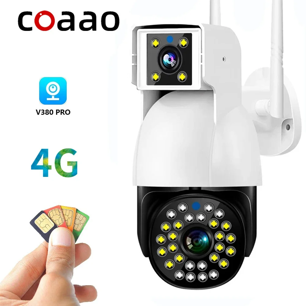 6MP-Wifi-Outdoor-IP-Camera-SIM-4G-GSM-Dual-Lens-V380-8X-Zoom-Security ...