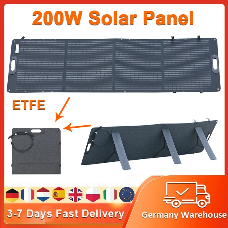 ETFE-200W-Foldable-Solar-Panels-Cell-20-5V-Portable-Solar-Charging ...