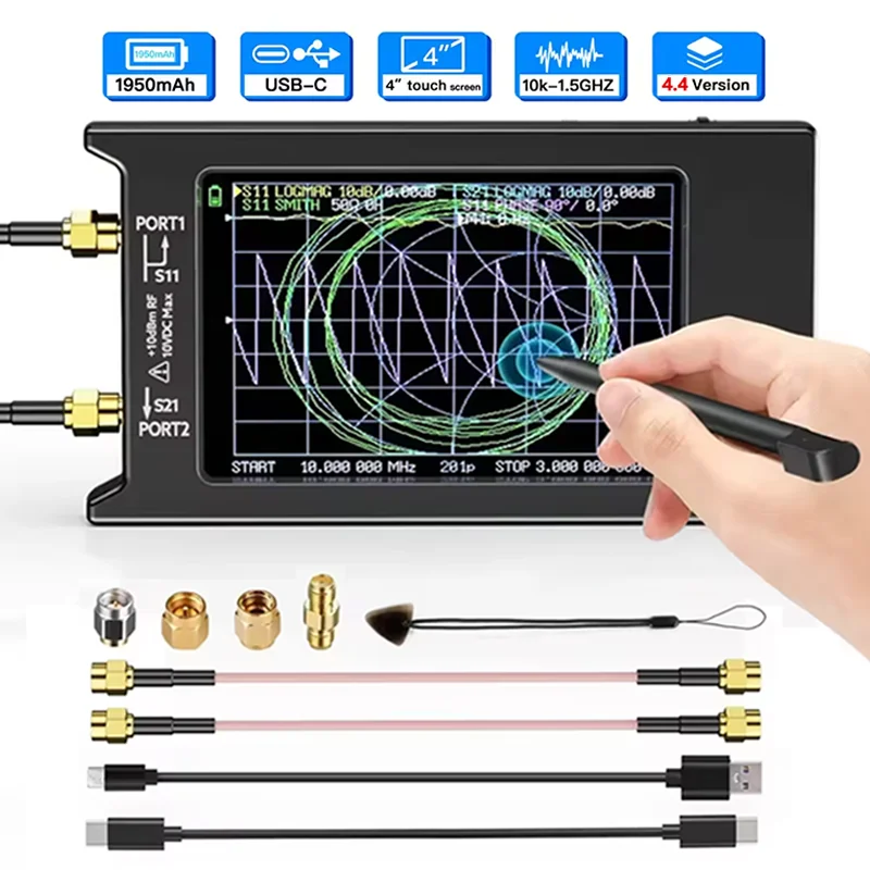 Nanovna 2025 New NanoVNA-H4 Vector Network Antenna Analyzer Spectrum ...