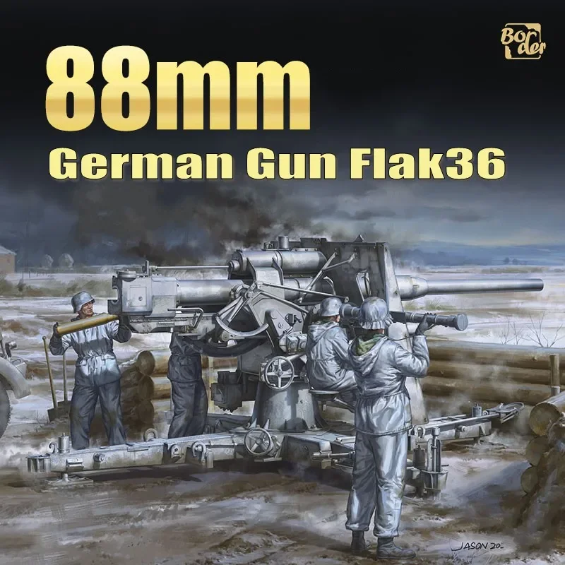 Border-Model-BT-013-Assembly-Model-1-35-Scale-German-88mm-Flak36-with ...