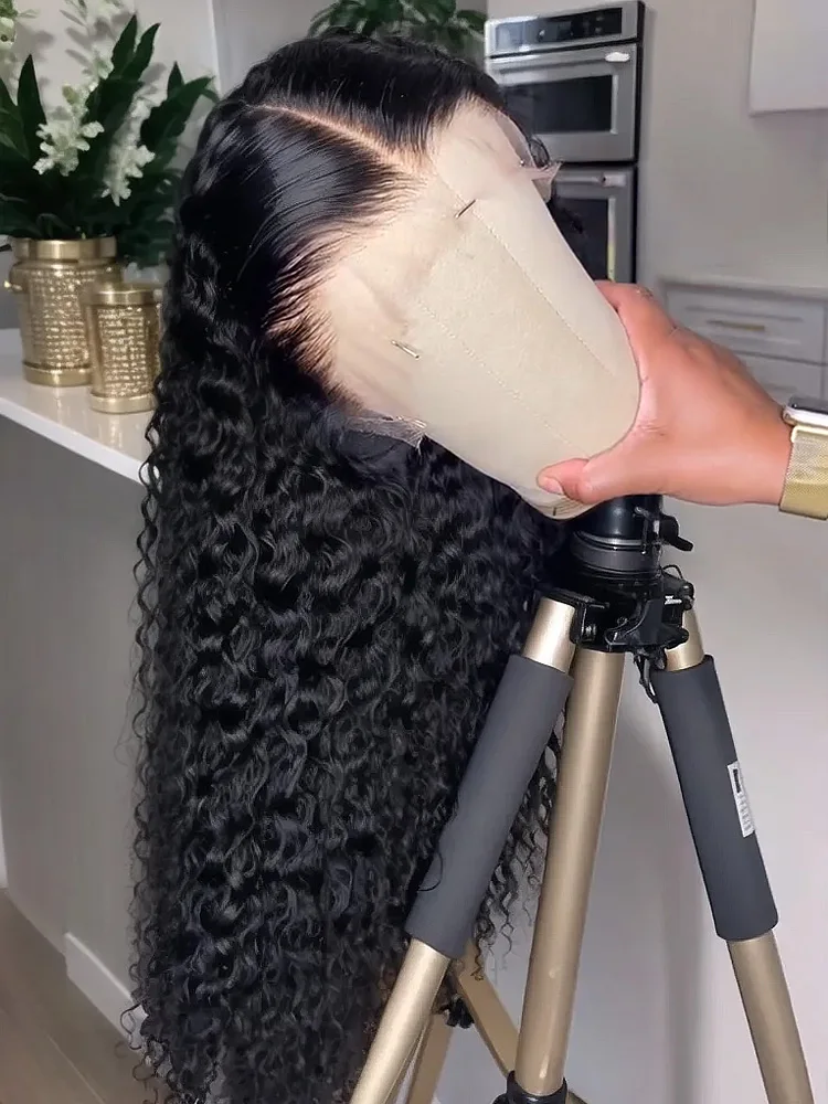 40 Inch Human Hair Wig Deep Wave 13X6 Hd Curly Lace Glueless Human Hair ...