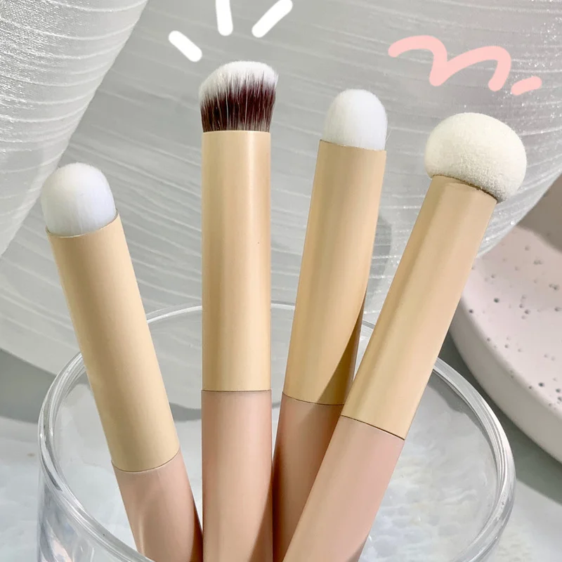 Concealer Lipstick Makeup Brushes Small Mantou Sponge Puff Soft Hair ...