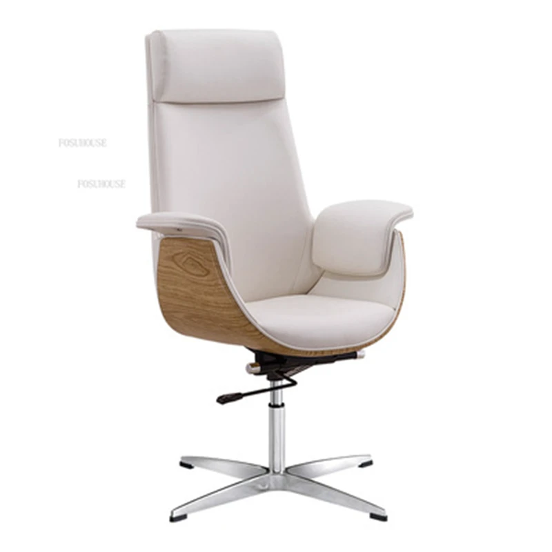 European-Leather-Backrest-Office-Chairs-modern-Office-Furniture-Home ...