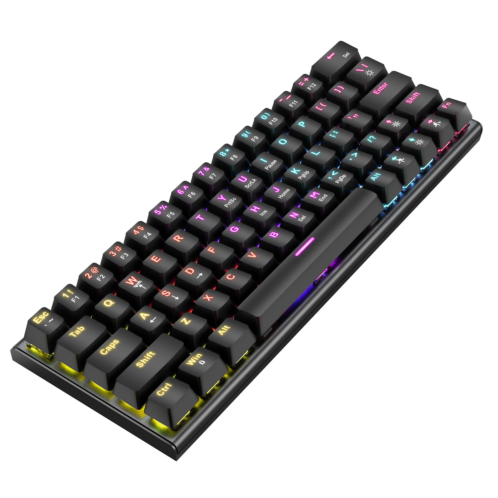G101D-Wired-Gaming-Keyboard-63-Keys-Compact-Wired-Computer-Keyboard ...