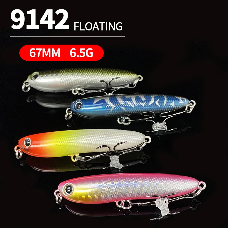 67mm-6-5g-Surface-Pencil-Fishing-Lures-Floating-Wobbler-for-Pike ...
