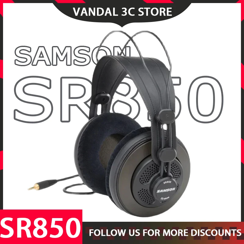 Samson-SR850-Studio-Reference-Monitor-Headphone-Headset-Din-mico-Semi ...