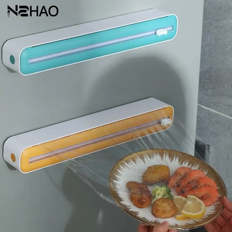 2-In-1-Wall-Mounted-Plastic-Wrap-Cutter-Cling-Wrap-Cutter-Cling-Film ...