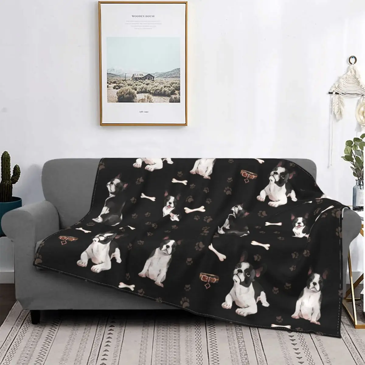 Manta-de-perro-Boston-Terrier-de-terciopelo-manta-ligera-port-til-para ...