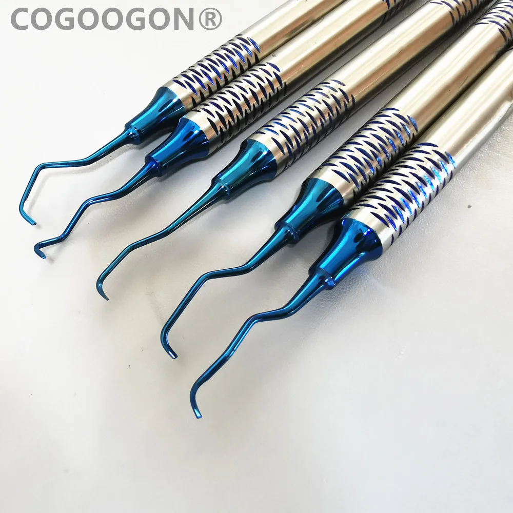 5 pçs/set dental dente limpeza scaler dental profissional gracey ...