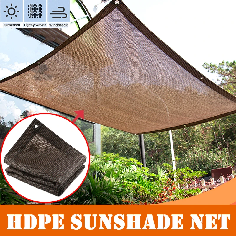220GSM-Coffee-Sunshade-Net-Outdoor-Patio-Sun-Shade-Sail-Balcony-Terrace ...