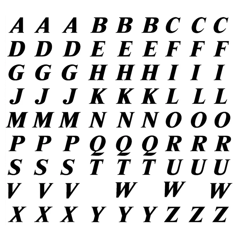 Alphabet-Letter-Caps-lower-mixed-Vinyl-Decal-A-to-Z-A-Z-Stickers-Craft ...
