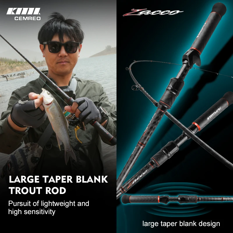 CEMREO-Trout-Fishing-Rod-Spinning-Casting-Fishing-Rod-Solid-Tip ...