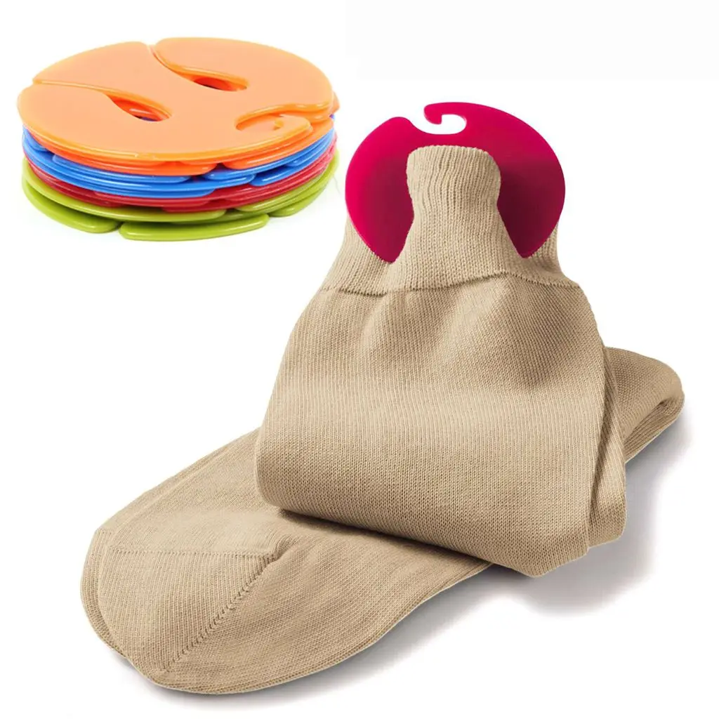 12-Pcs-Creative-Round-Sock-Clips-Colorful-Household-Clothes-Pegs-For ...