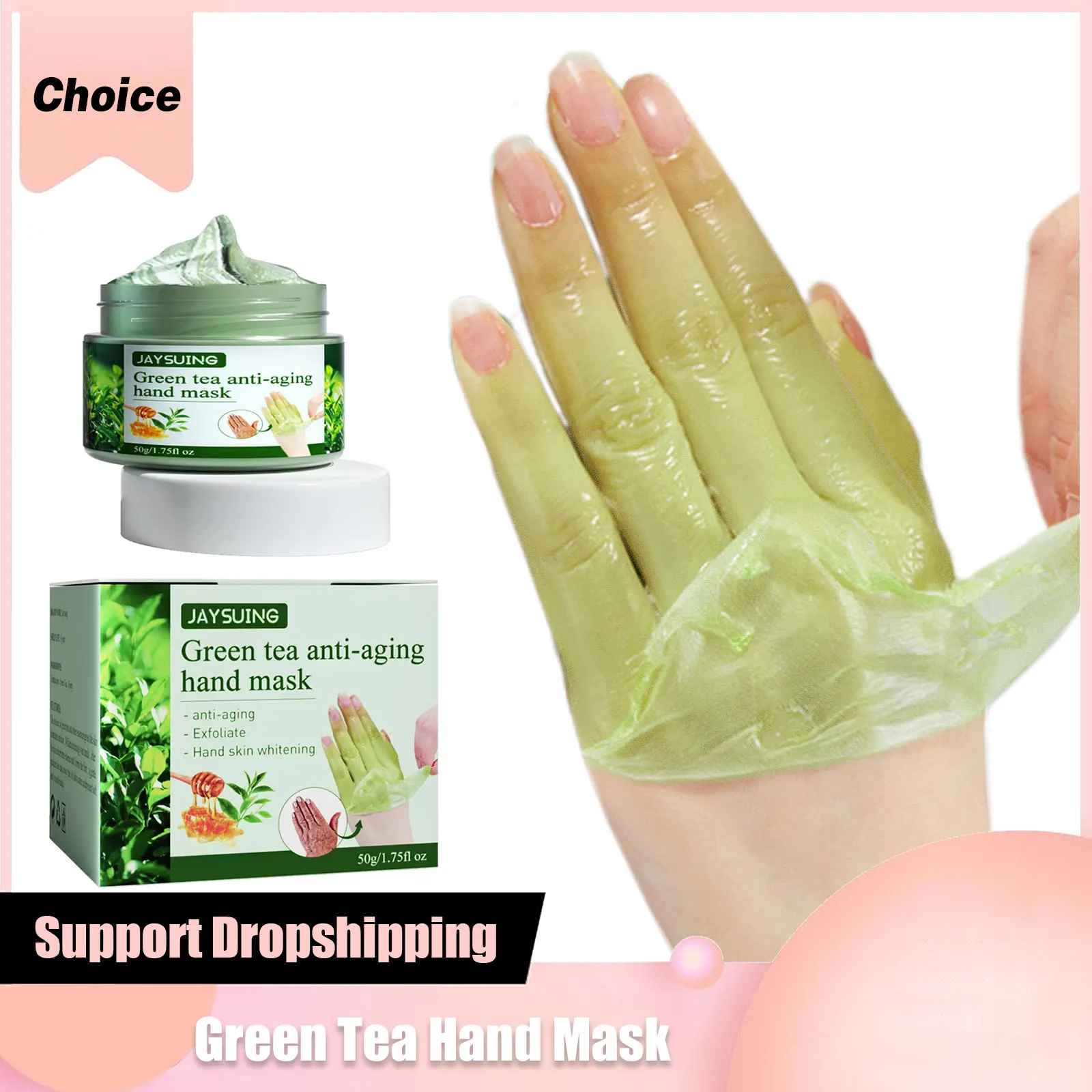 Jaysuing-Green-Tea-Hand-Mask-Anti-Wri-nkle-Moisturizing-Wh-itening ...