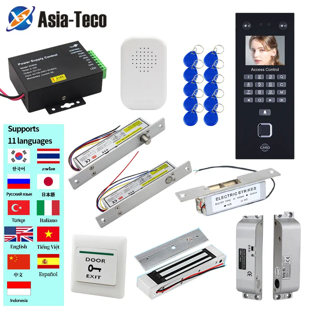 TCP-IP-Biometric-Face-Attendance-System-Kits-Fingerprint-Reader-Time ...