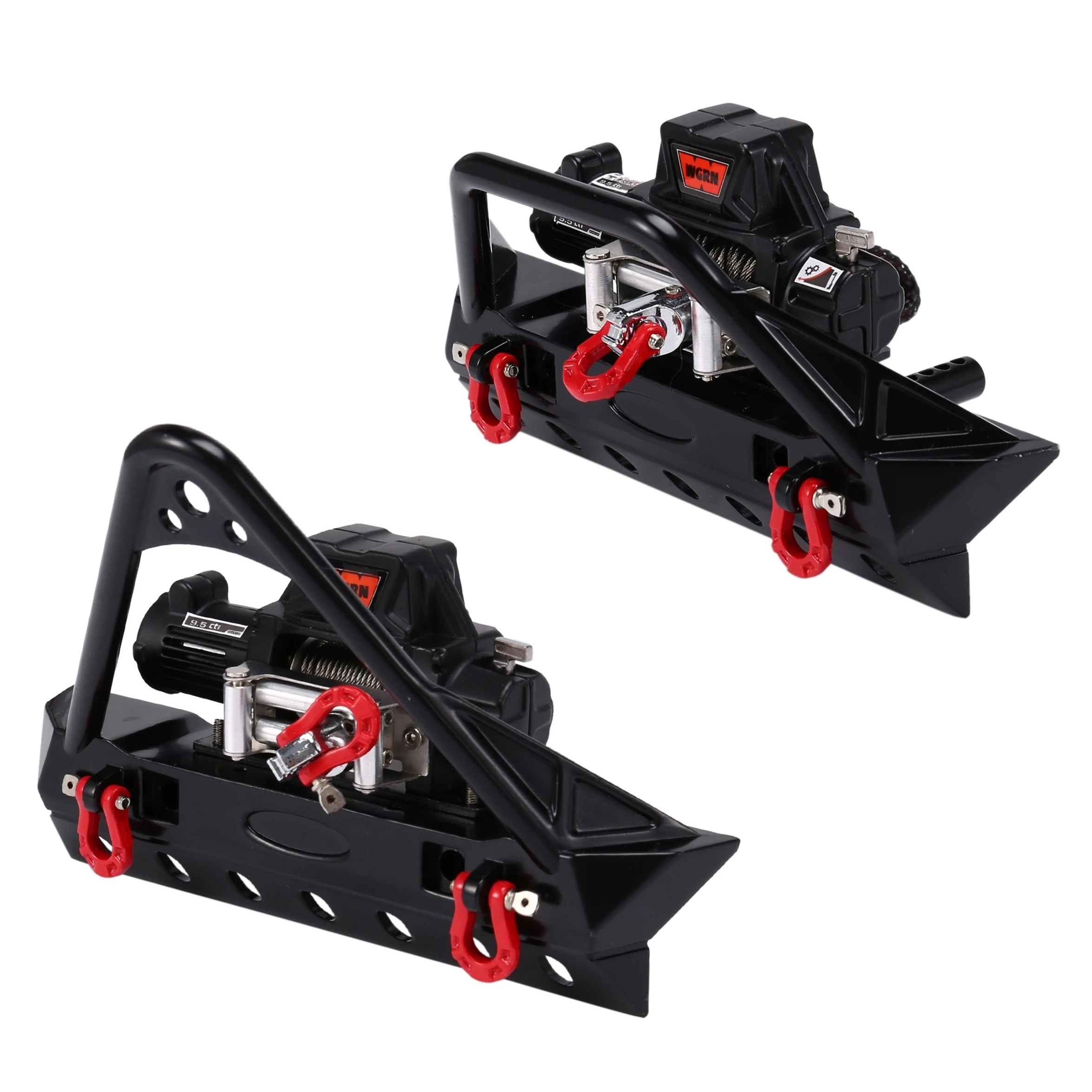 Metal-Front-Bumper-With-Winch-LED-Light-For-Axial-SCX10-SCX10-II-III ...