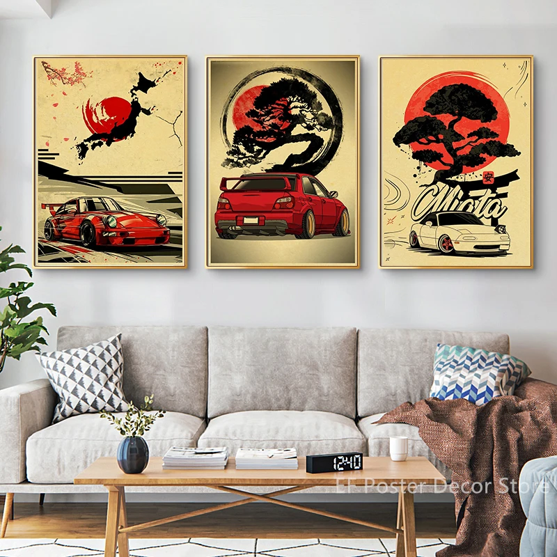 JDM Samurai Racing Car Poster – Redefining Home Decor